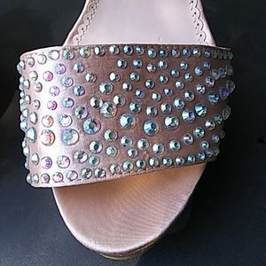 Shoe Dazzle | Shoes | Pink Rhinestone Platform Heels | Poshmark